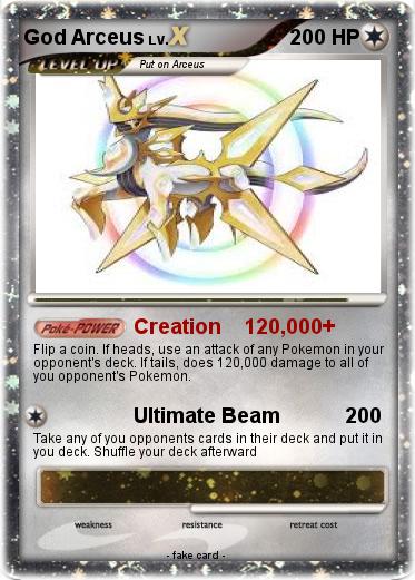 Pokémon God Arceus 20 20 - Creation 120,000+ - My Pokemon Card