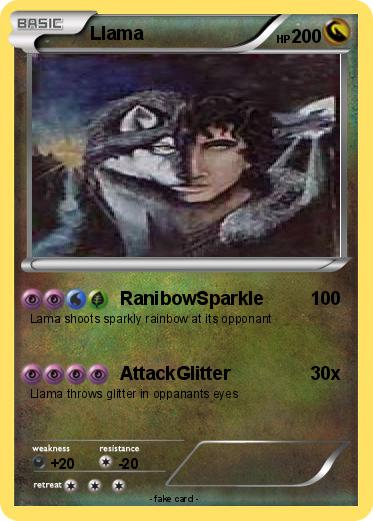 Pokémon Llama 162 162 - RanibowSparkle - My Pokemon Card