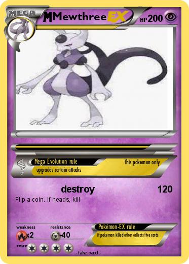 Pokémon Mewthree 1398 1398 - destroy - My Pokemon Card