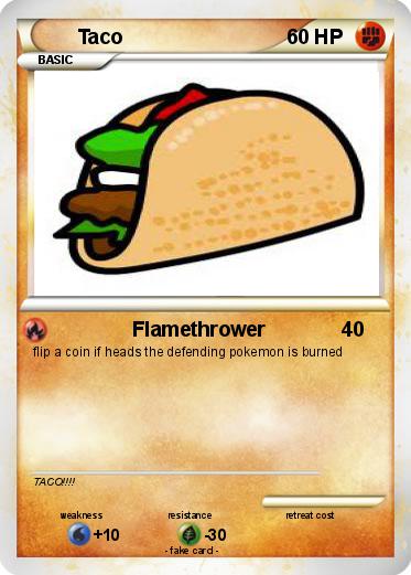 Pokémon Taco 251 251 - Flamethrower - My Pokemon Card