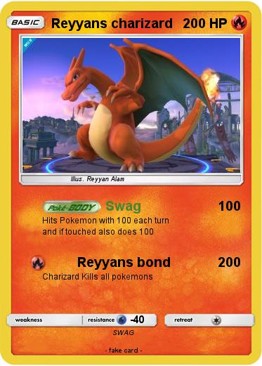 Pokémon Reyyans charizard - Swag - My Pokemon Card
