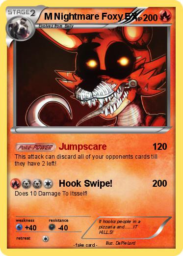 Pokémon M Nightmare Foxy EX - Jumpscare - My Pokemon Card