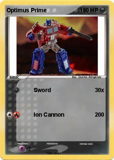 Pokémon Optimus Prime 936 936 - Sword - My Pokemon Card