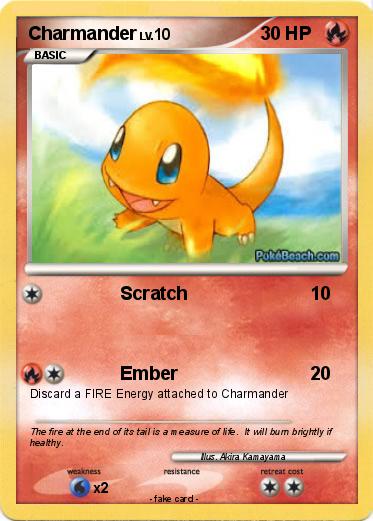 Pokémon Charmander 1773 1773 - Scratch - My Pokemon Card