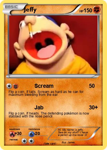 Pokémon Jeffy 1233 1233 - Scream - My Pokemon Card