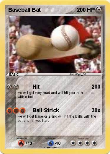 Pokémon Baseball Bat 9 9 - Hit - My Pokemon Card