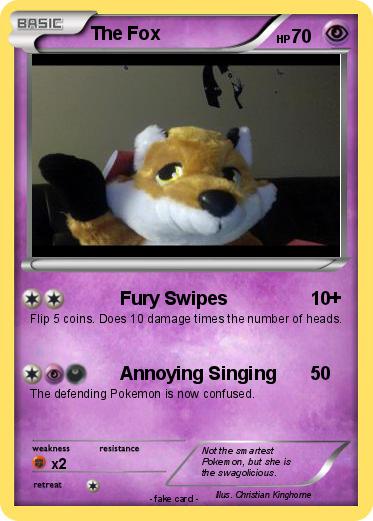 Pokémon The Fox 22 22 - Fury Swipes - My Pokemon Card