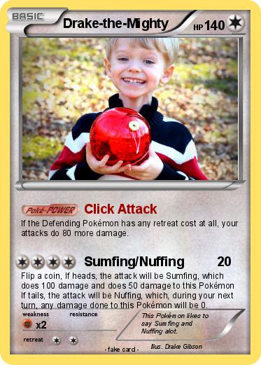 Pokémon Drake the Mighty - Click Attack - My Pokemon Card