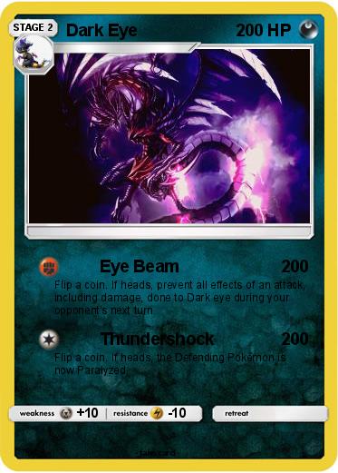 Pokémon Dark Eye 16 16 - Eye Beam - My Pokemon Card