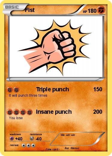 Pokémon Fist 141 141 - Triple punch - My Pokemon Card