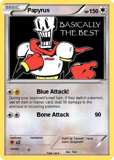 Pokémon Papyrus 115 115 - Blue Attack! - My Pokemon Card