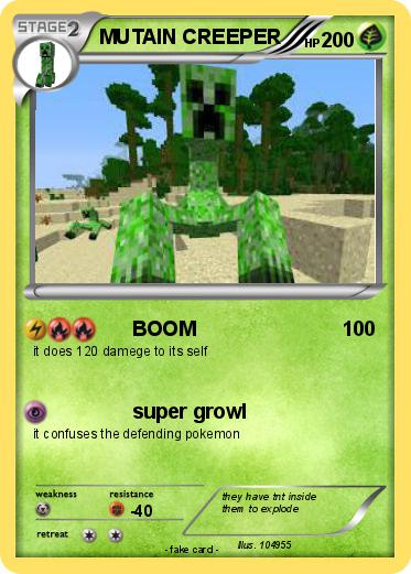 Pokémon MUTAIN CREEPER - BOOM - My Pokemon Card