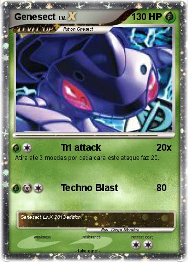 Pokémon Genesect 947 947 - Tri attack - My Pokemon Card