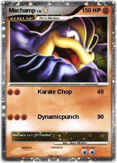 Pokémon Machamp 256 256 - Karate Chop - My Pokemon Card