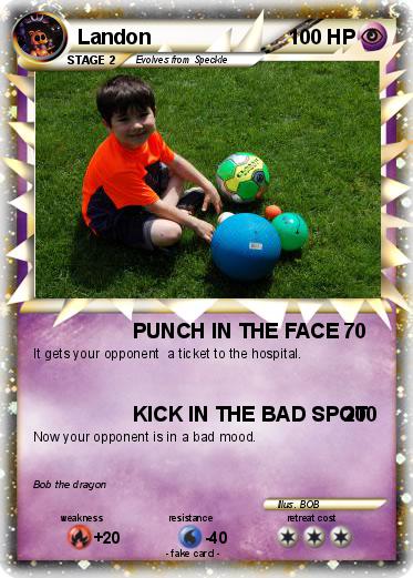 Pokémon Landon 68 68 - PUNCH IN THE FACE - My Pokemon Card