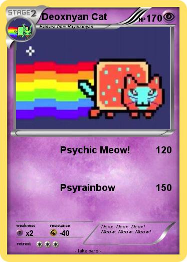 Pokémon Deoxnyan Cat - Psychic Meow! - My Pokemon Card