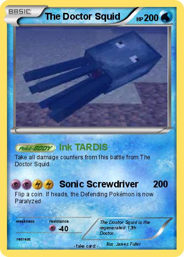 Pokémon The Doctor Squid - Ink TARDIS - My Pokemon Card