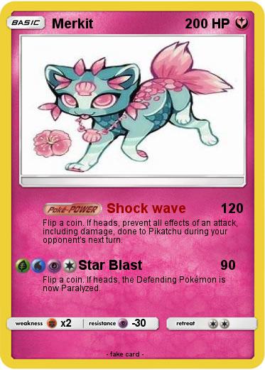 Pokémon Merkit - Shock wave - My Pokemon Card