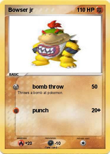 Pokémon Bowser jr 856 856 - bomb throw - My Pokemon Card
