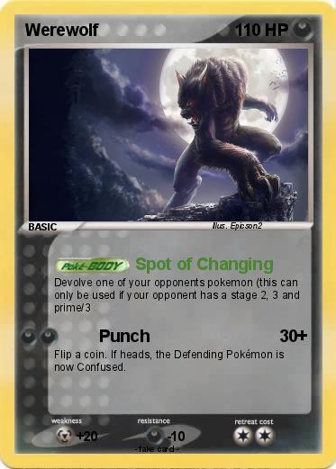 Pokémon Werewolf 220 220 - Spot of Changing - My Pokemon Card