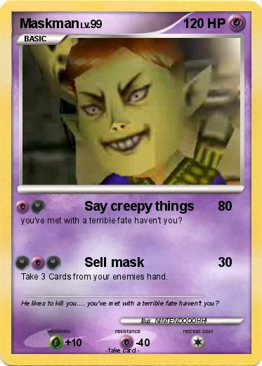 Pokémon Maskman 1 1 - Say creepy things - My Pokemon Card