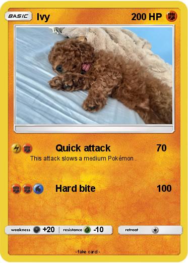 Pokémon Ivy 87 87 - Quick attack - My Pokemon Card