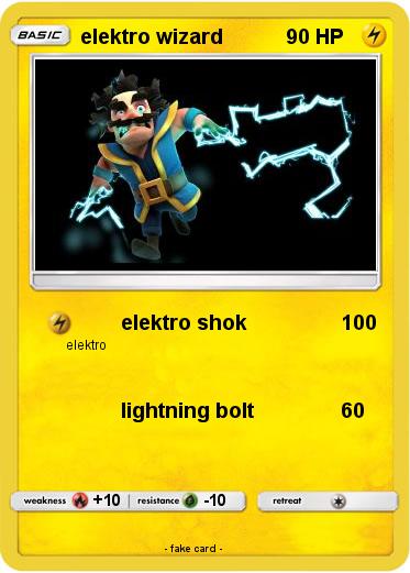 Pokémon elektro wizard - elektro shok - My Pokemon Card