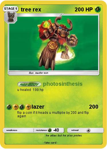 Pokémon tree rex 424 424 - photosinthesis - My Pokemon Card