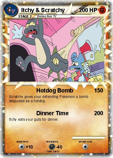Pokémon Itchy Scratchy 4 4 - Hotdog Bomb - My Pokemon Card