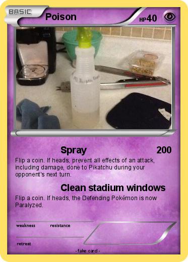 Pokémon Poison 608 608 - Spray - My Pokemon Card