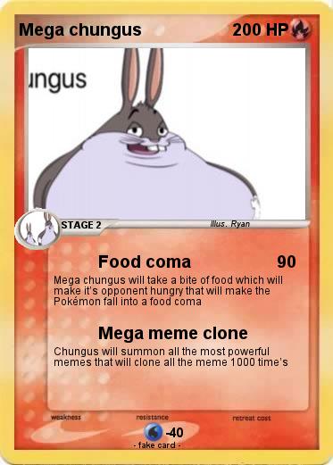 Pokémon Mega chungus 3 3 - Food coma - My Pokemon Card