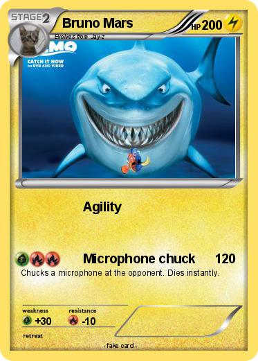 Pokémon Bruno Mars 88 88 - Agility - My Pokemon Card