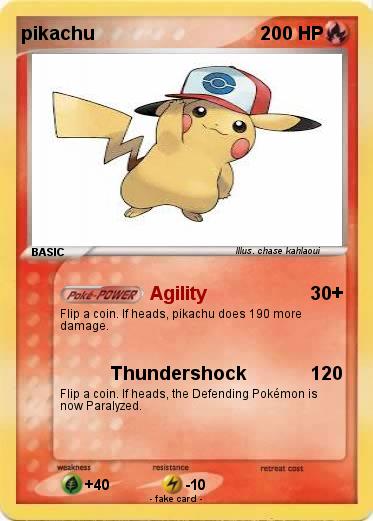 Pokémon pikachu 20903 20903 - Agility - My Pokemon Card