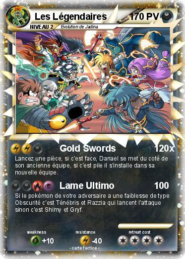 Pokémon Les Legendaires 86 86 - Gold Swords x - Ma carte Pokémon