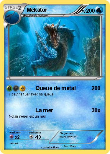Pokémon Mekator - Queue de metal - Ma carte Pokémon