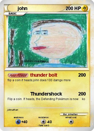 Pokémon john 2792 2792 - thunder bolt - My Pokemon Card