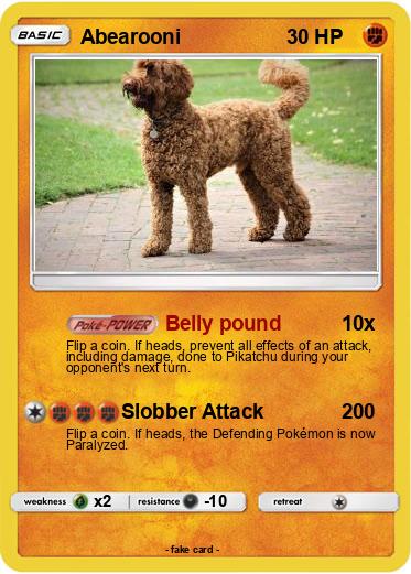 Pokémon Abearooni - Belly pound - My Pokemon Card