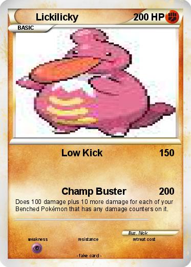 Pokémon Lickilicky 22 22 - Low Kick - My Pokemon Card