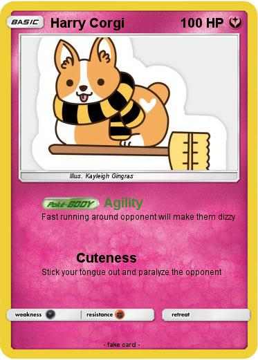 Pokémon Harry Corgi - Agility - My Pokemon Card
