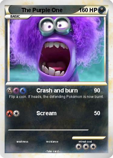 Pokémon The Purple One - Crash and burn - My Pokemon Card
