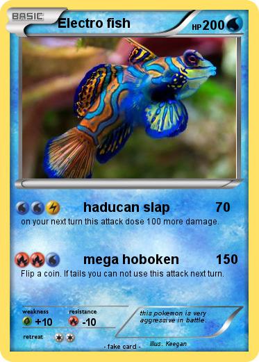 Pokémon Electro fish 3 3 - haducan slap - My Pokemon Card