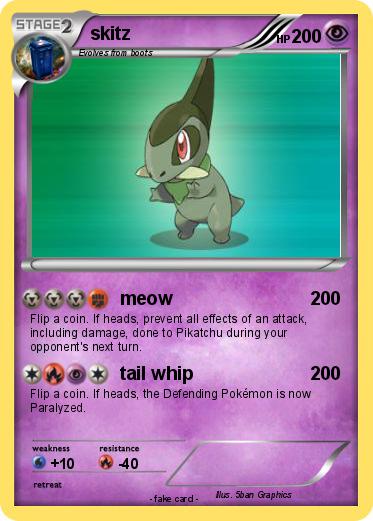 Pokémon skitz 1 1 - meow - My Pokemon Card