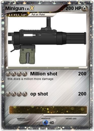 Pokémon Minigun 87 87 - Million shot - My Pokemon Card