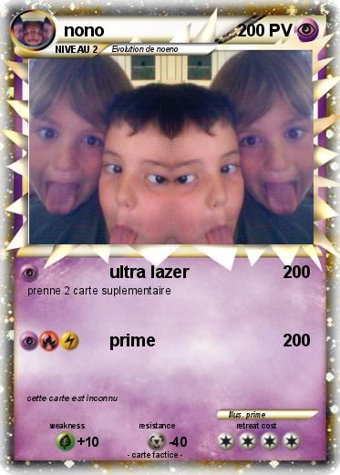Pokémon nono 116 116 - ultra lazer - Ma carte Pokémon