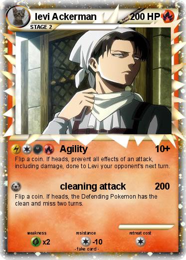 Pokémon levi Ackerman 22 22 - Agility - My Pokemon Card