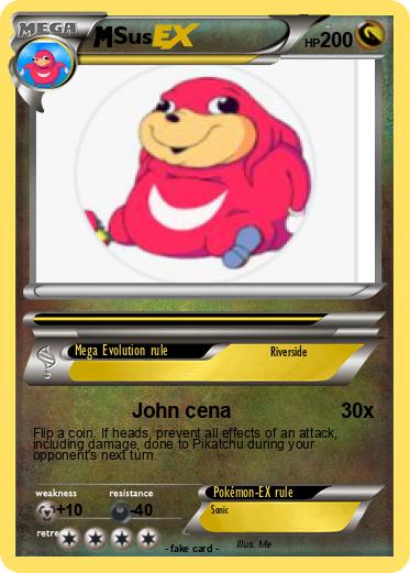 Pokémon Sus 377 377 - John cena - My Pokemon Card