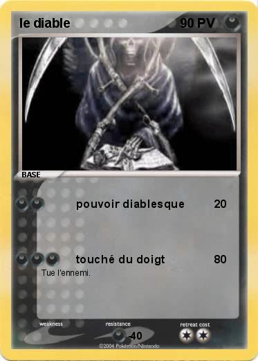Pokémon le diable - pouvoir diablesque - Ma carte Pokémon