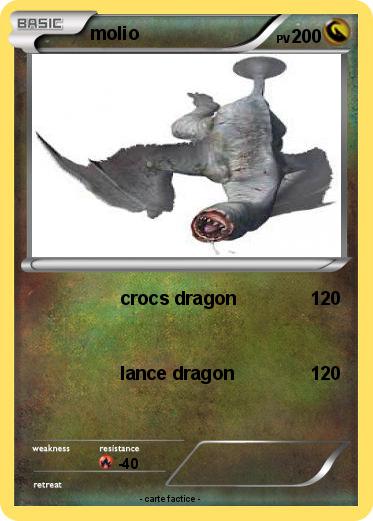 Pokémon molio 1 1 - crocs dragon - Ma carte Pokémon