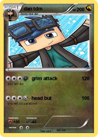 Pokémon dan tdm 62 62 - grim attack - My Pokemon Card