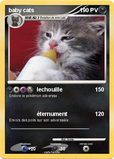Pokémon baby cats 2 2 - lechouille - Ma carte Pokémon
